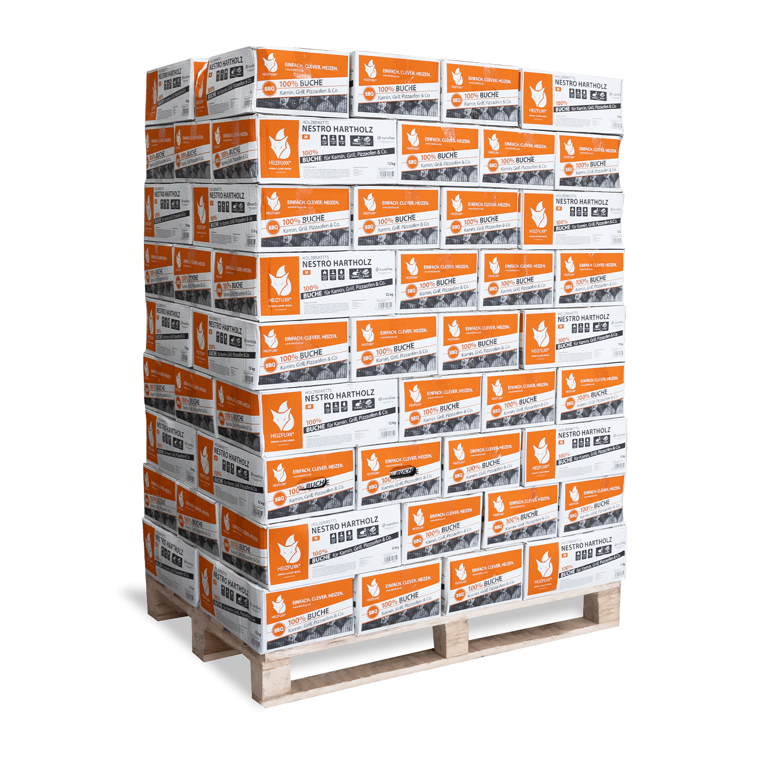 Nestro Hartholz im Karton - Perfekt für Grill & Pizzaöfen | PALIGO